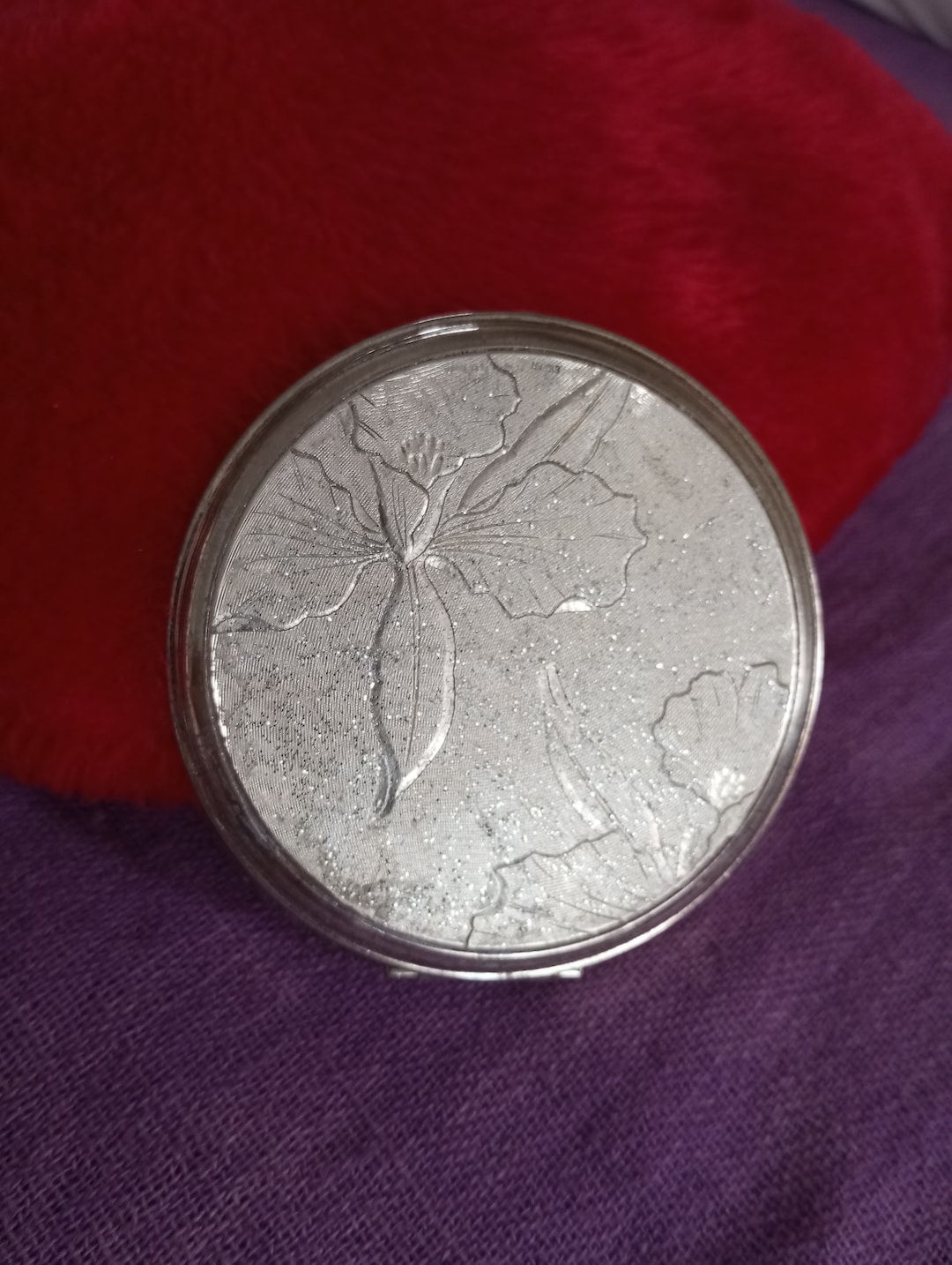 Vintage Japanese Powder Compact Case With Mirror Box Makeup Face Case ...