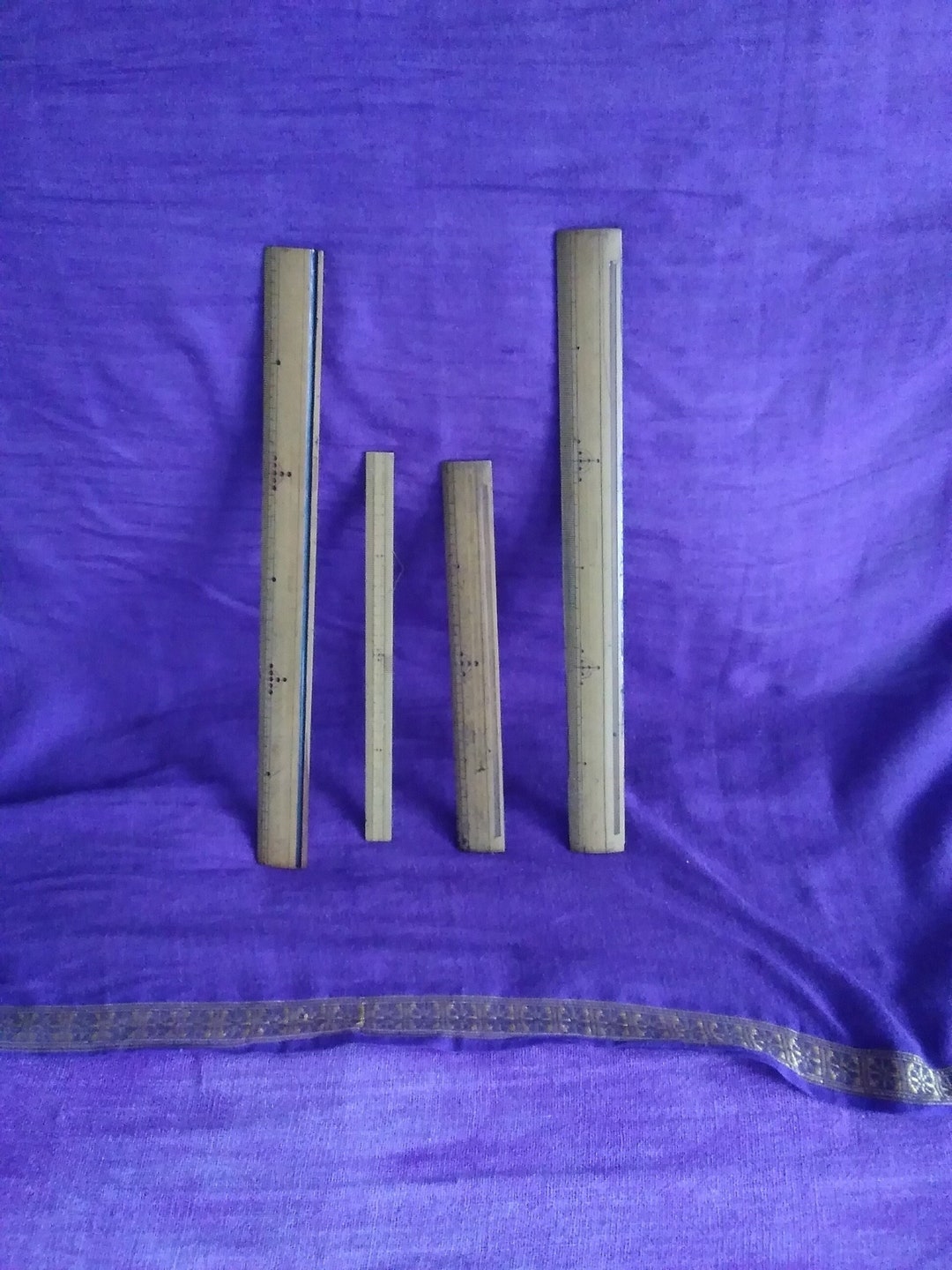 Wood Vintage Rulers Japanese Wooden Rule Set Measuring Tools Japan - Etsy