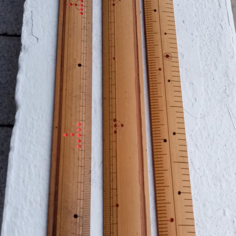 Vintage Wooden Ruler - Etsy