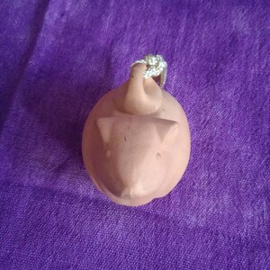 Clay Mouse Bell Rat Japanese Vintage Ceramic Animal Figure Dorei ...