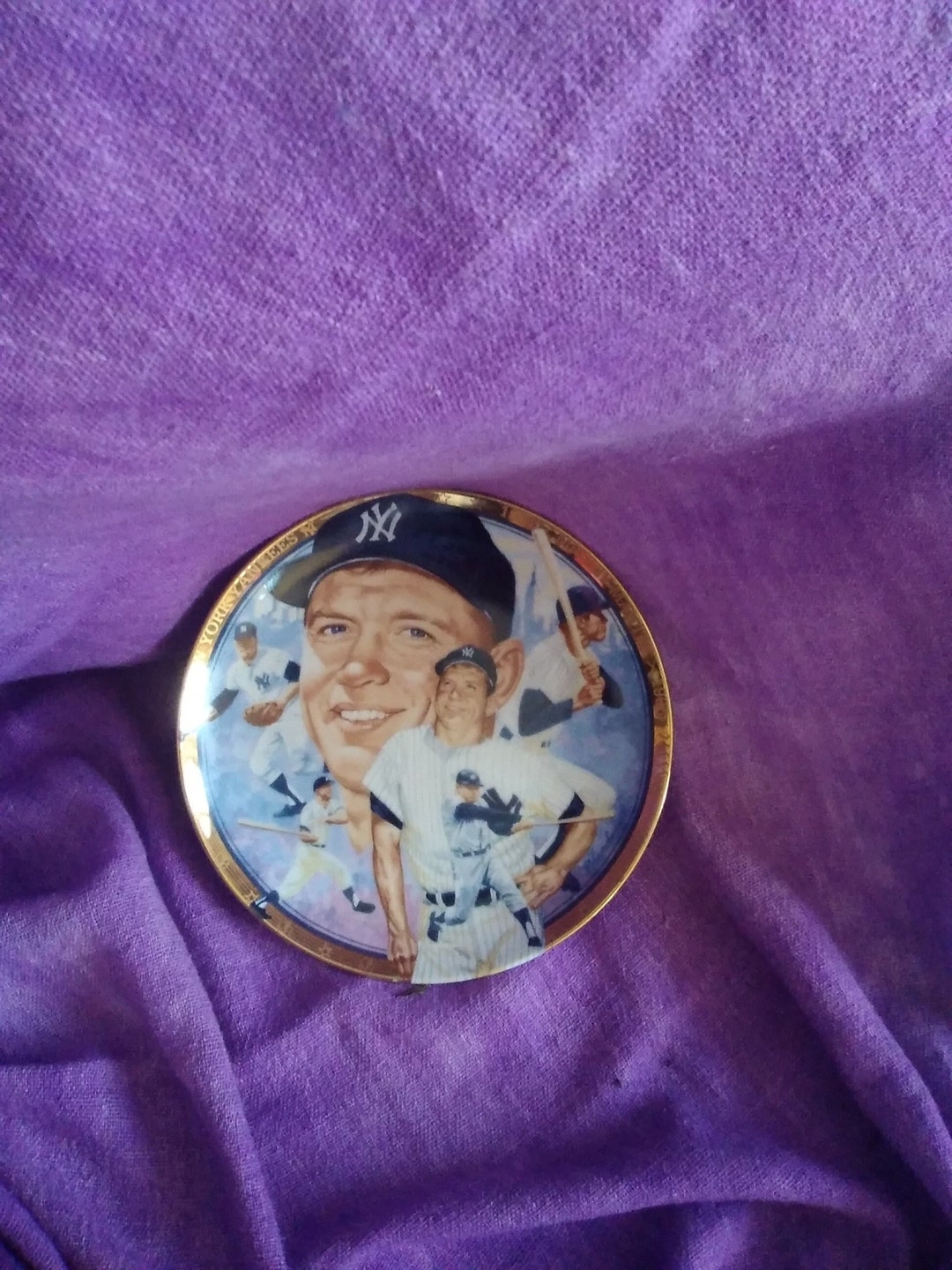 Plate Beisbol Collection Mickey Mantle Vintage 1992 Porcelain Dish - Etsy