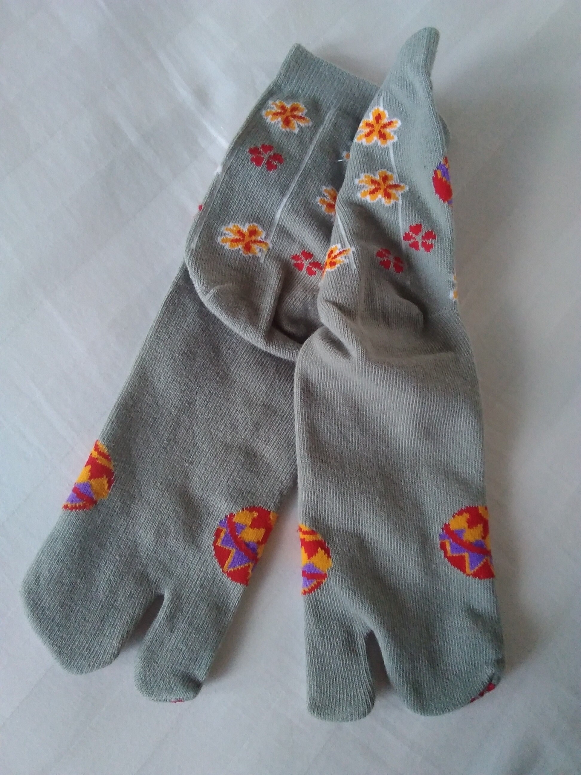 Socks Japanese cotton tabis kimono socks split toe socks 25 to | Etsy