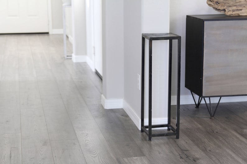 Modern Metal Contemporary Accent Pedestal Sokol Table Decor - Etsy