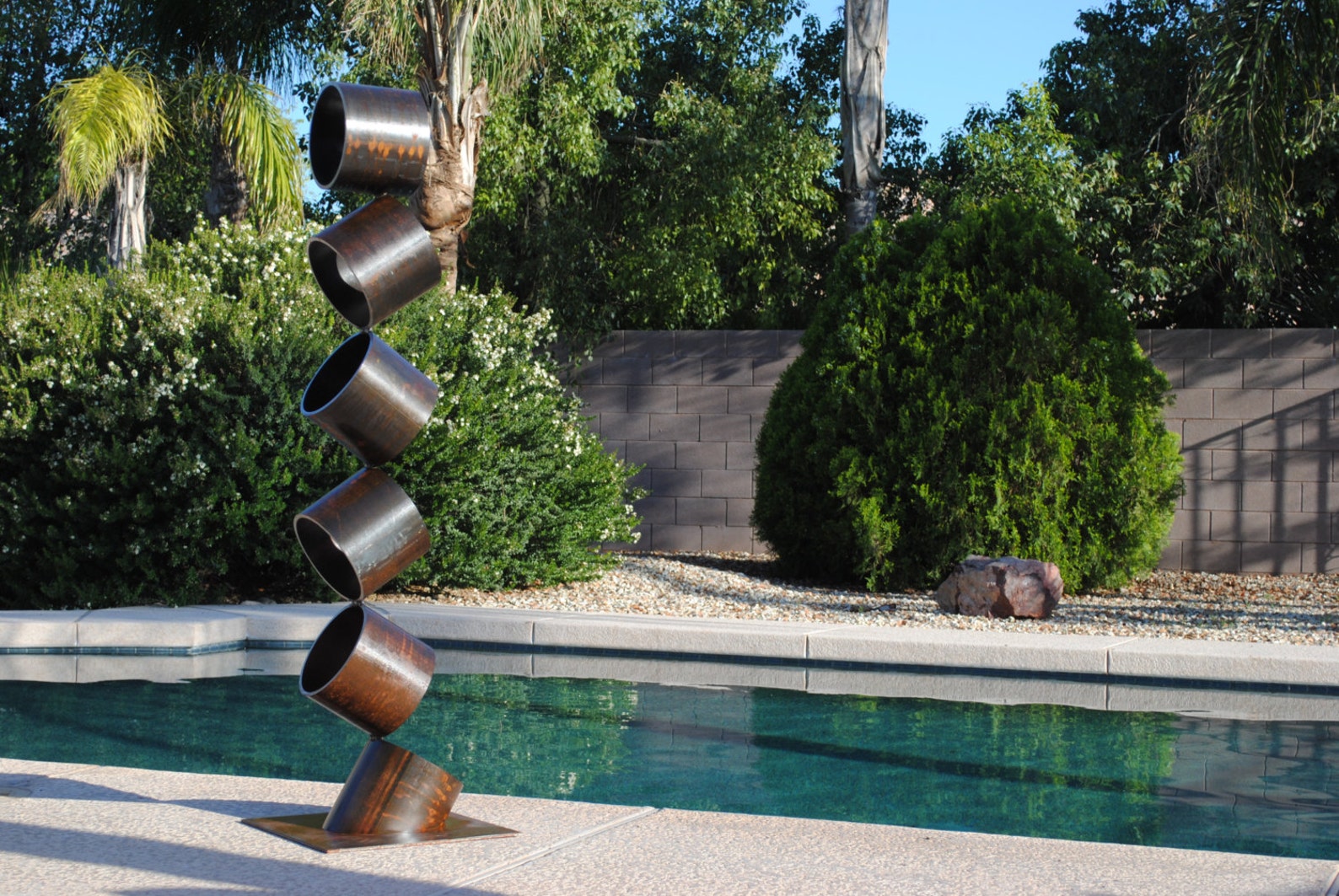 Metal Sculpture Abstract Art Modern Giant Large Outdoor Home Decor ...