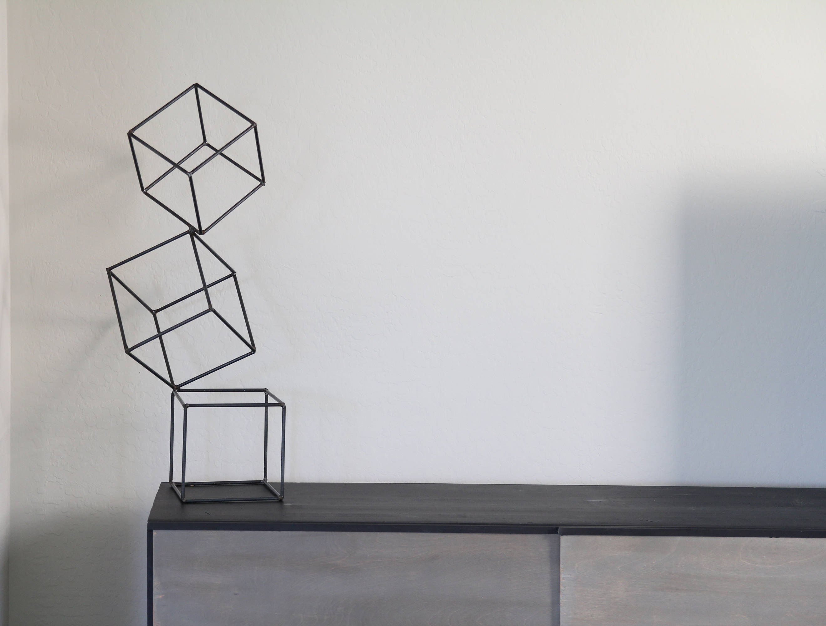 Metal Abstract Art Sculpture Modern Retro Simple Table Decor ...