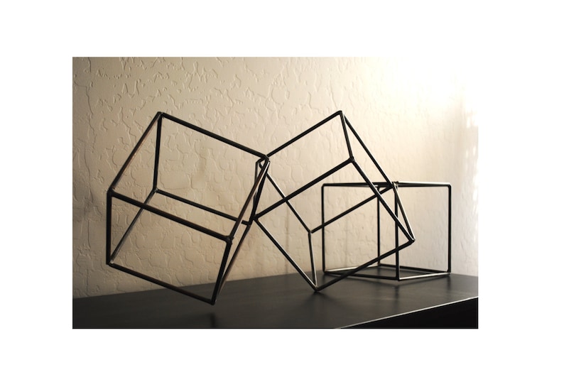 Metal Abstract Art Sculpture Modern Retro Simple Table Decor ...