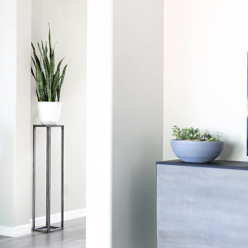 Modern Metal Contemporary Accent Pedestal Sokol Table Decor - Etsy