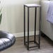 Modern Metal Contemporary Accent Pedestal Sokol Table Decor Mid Century ...