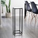 Modern Metal Contemporary Accent Pedestal Sokol Table Decor Mid Century ...