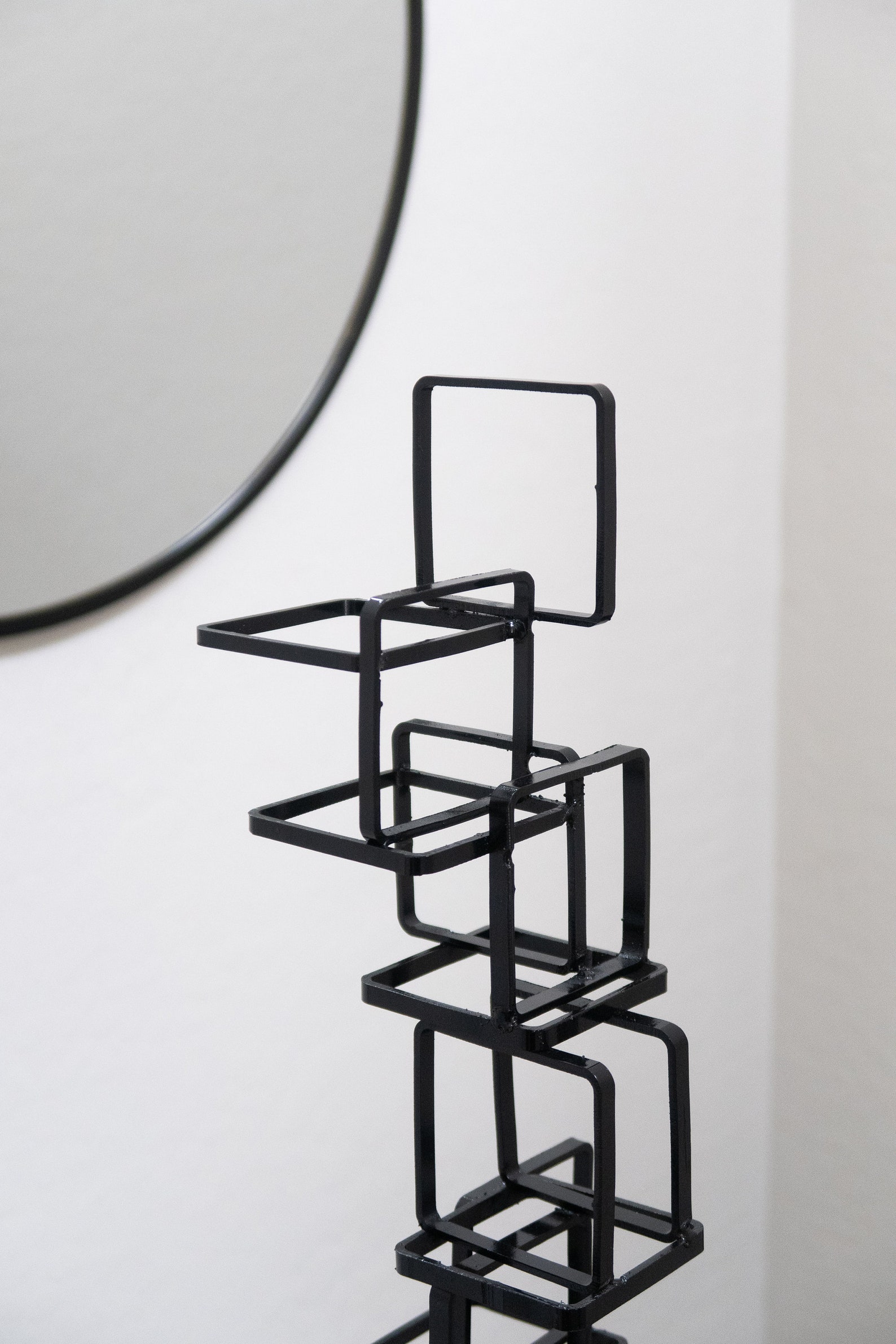 Metal Abstract Art Sculpture Modern Retro Simple Table Decor ...