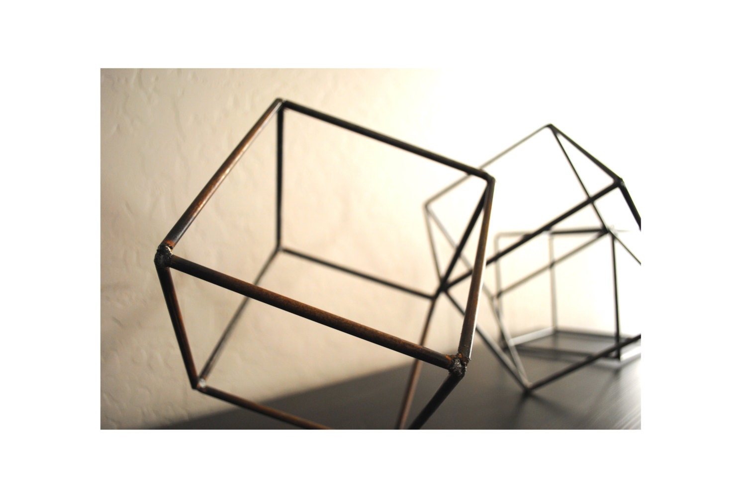 Metal Abstract Art Sculpture Modern Retro Simple Table Decor ...