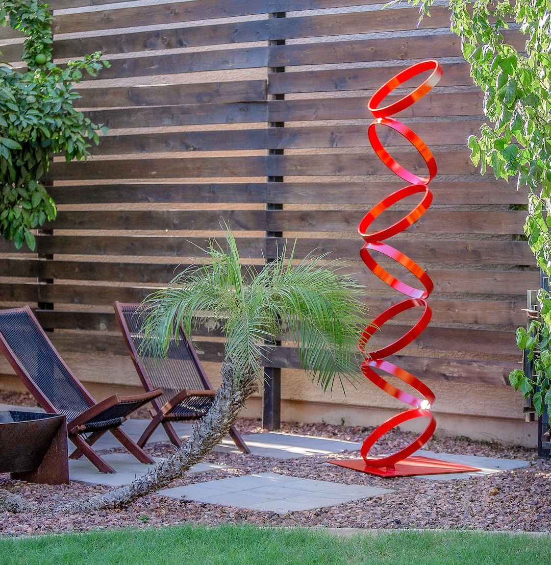 Metal Sculpture Abstract Art Modern Giant Large Outdoor Home Decor ...