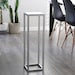 Modern Metal Contemporary Accent Pedestal Sokol Table Decor Mid Century ...