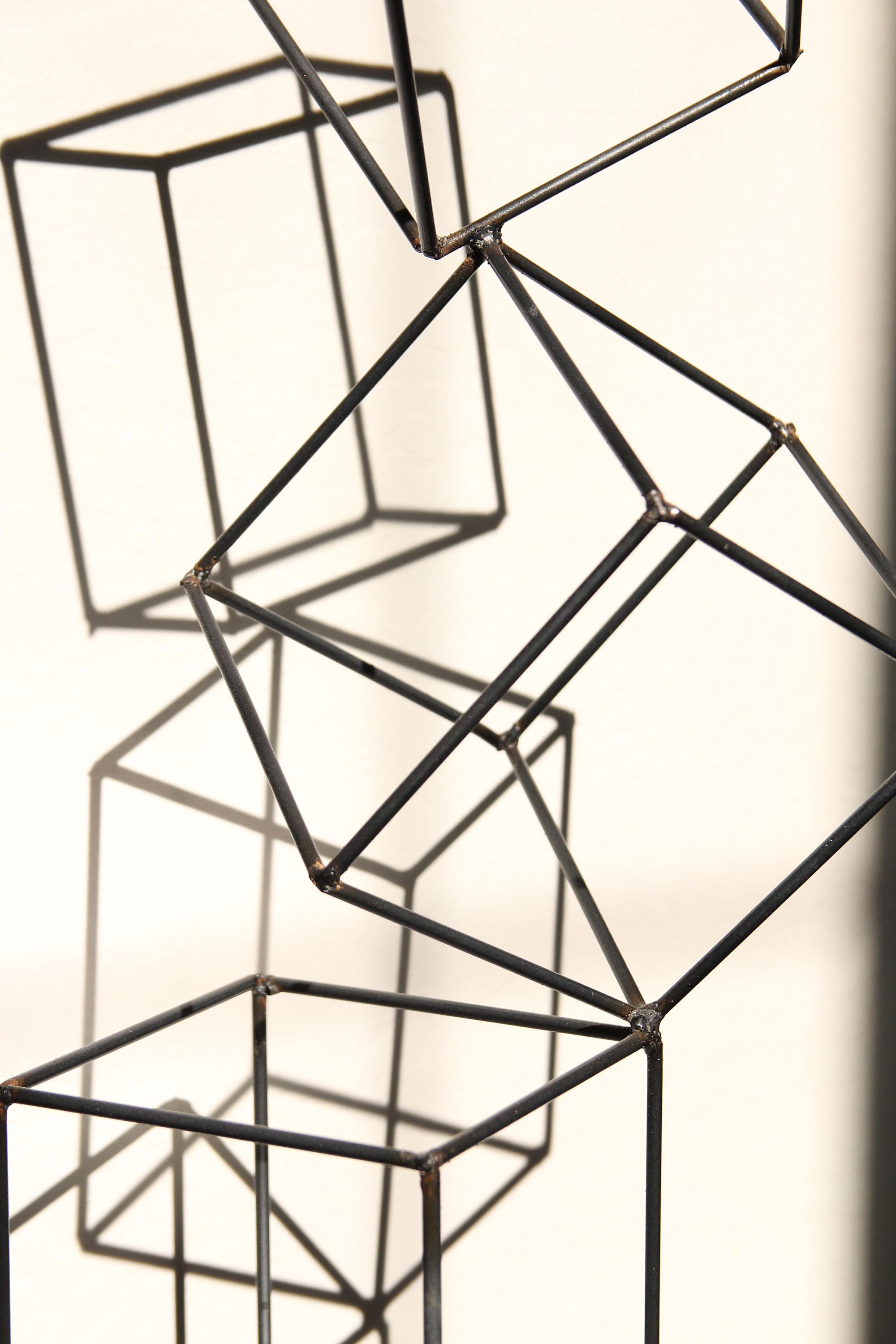 Metal Sculpture Abstract Art Modern Retro Simple Table Decor | Etsy