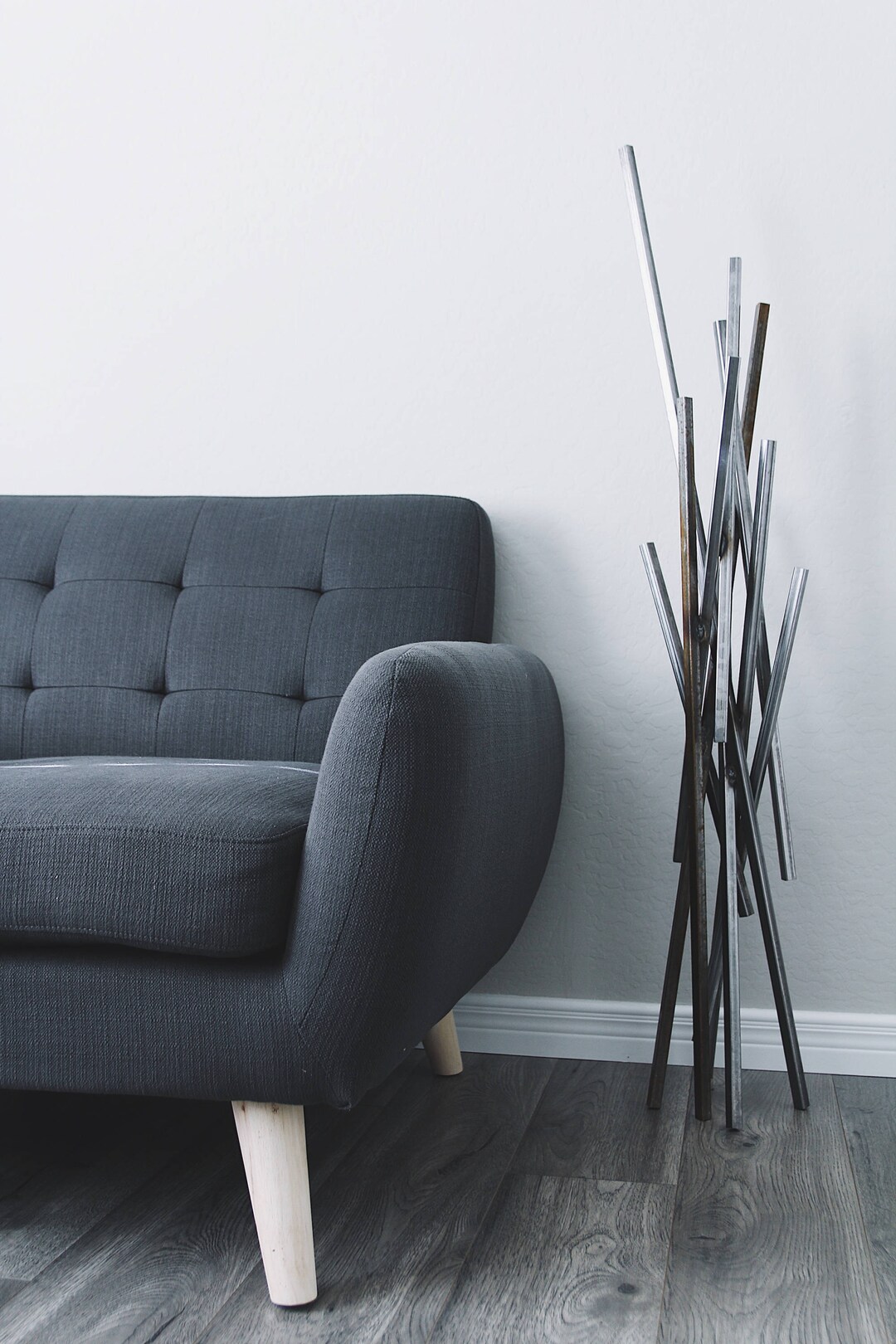 Modern Metal Sculpture Abstract Art Floor Standing Decor Contemporary ...