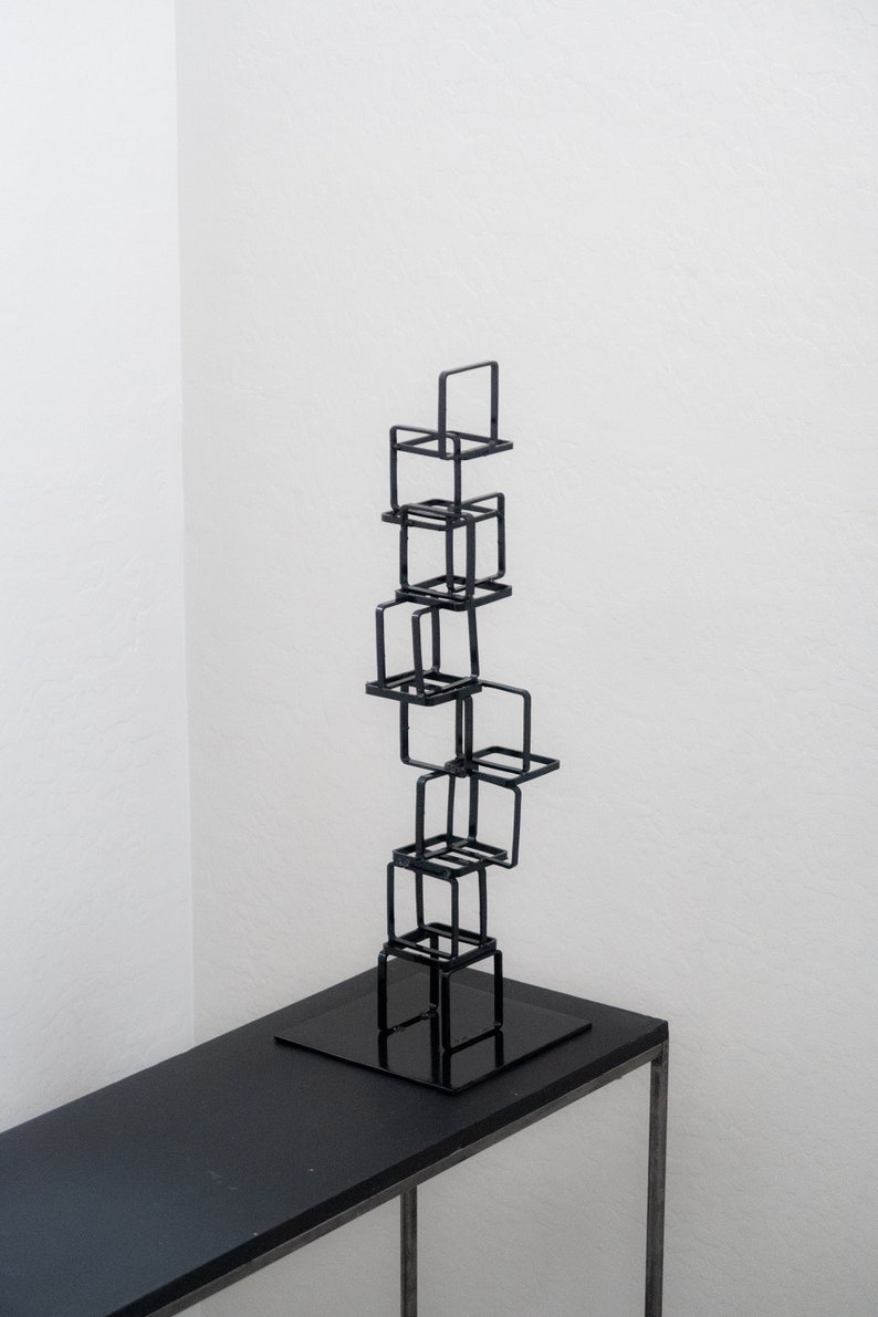 Metal Abstract Art Sculpture Modern Retro Simple Table Decor - Etsy