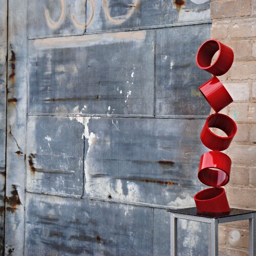 Modern Metal Contemporary Accent Pedestal Sokol Table Decor - Etsy