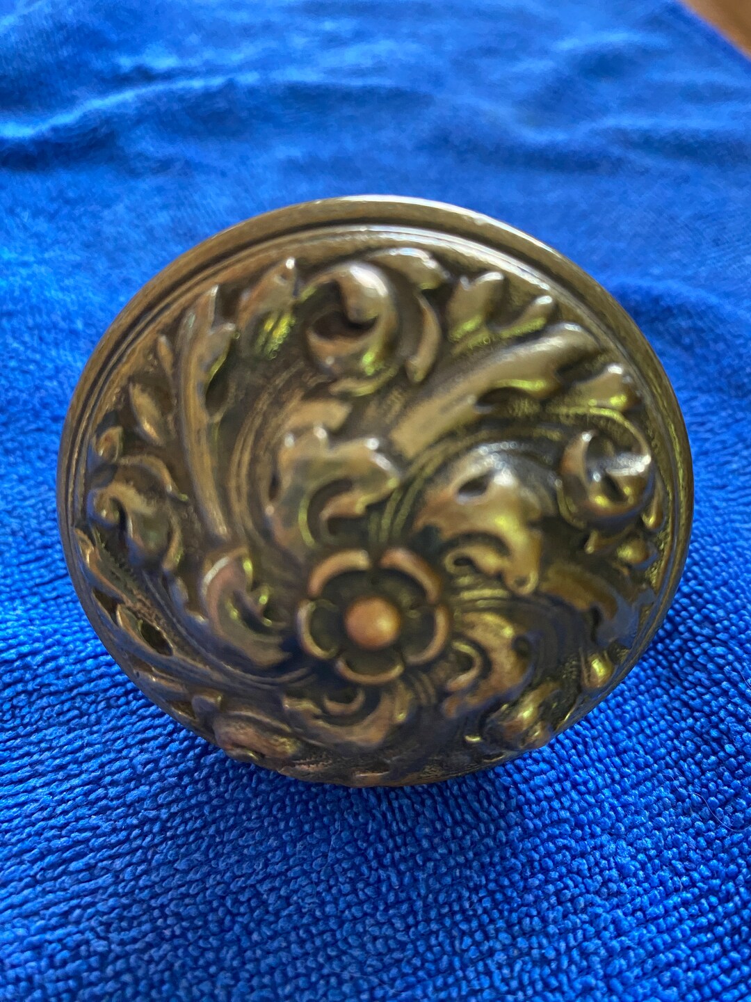 Antique Vintage Cast Brass Door Knob - Etsy