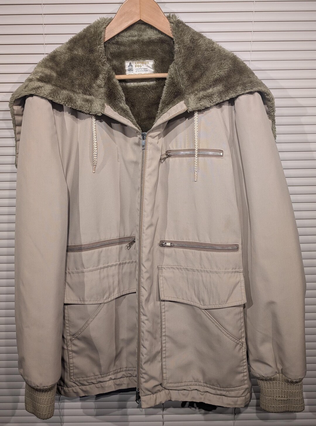 Vintage Men's London Fog Winter Jacket, Size 46 (XL) - Etsy