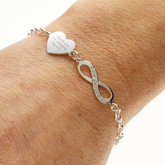 Personalised infinity bracelet store