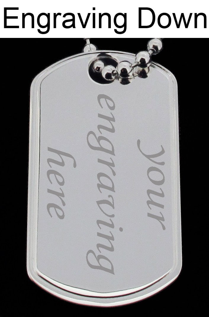 Silver Double Dog Tags Pendant 2 Dog Tags Necklace - Etsy