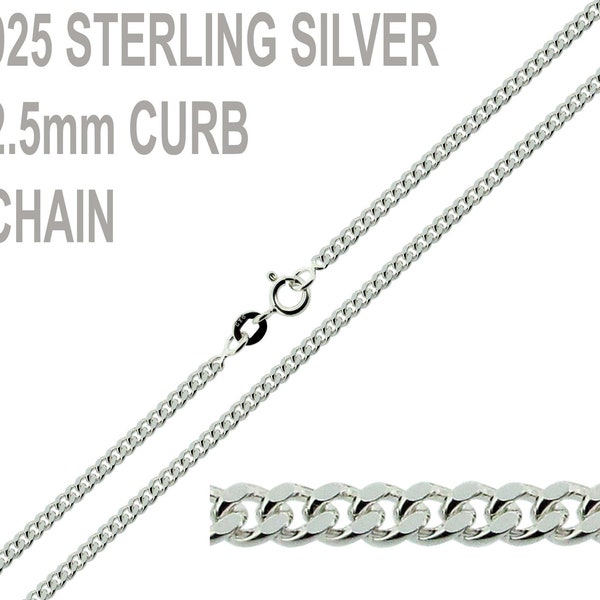 Silver Curb Chain - Etsy