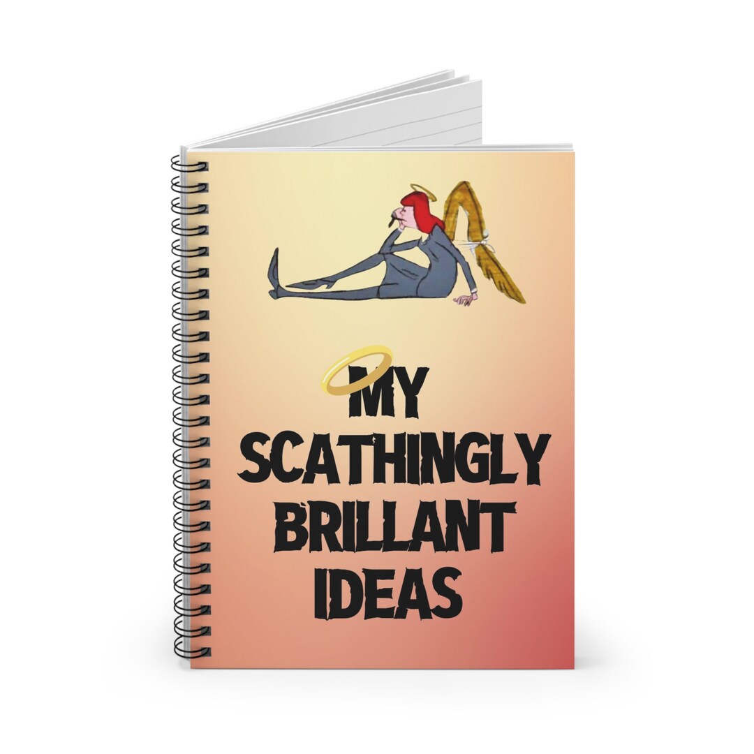 Scathingly Brilliant Idea Notebook, the Trouble With Angels, Vintage ...