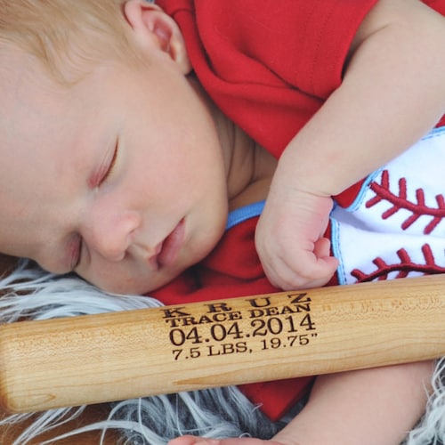 Personalized Baseball Birth Announcement Baby Boys Gift - Etsy