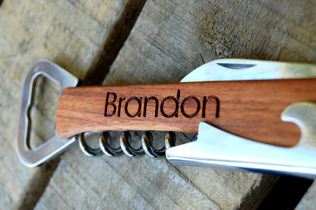 Personalized Corkscrew With Multi Tool, Groomsmen Gifts, Wedding Party ...