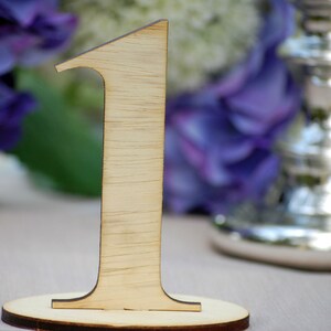 DIY Wedding Table Numbers, Freestanding Wood Table Number, Rustic ...