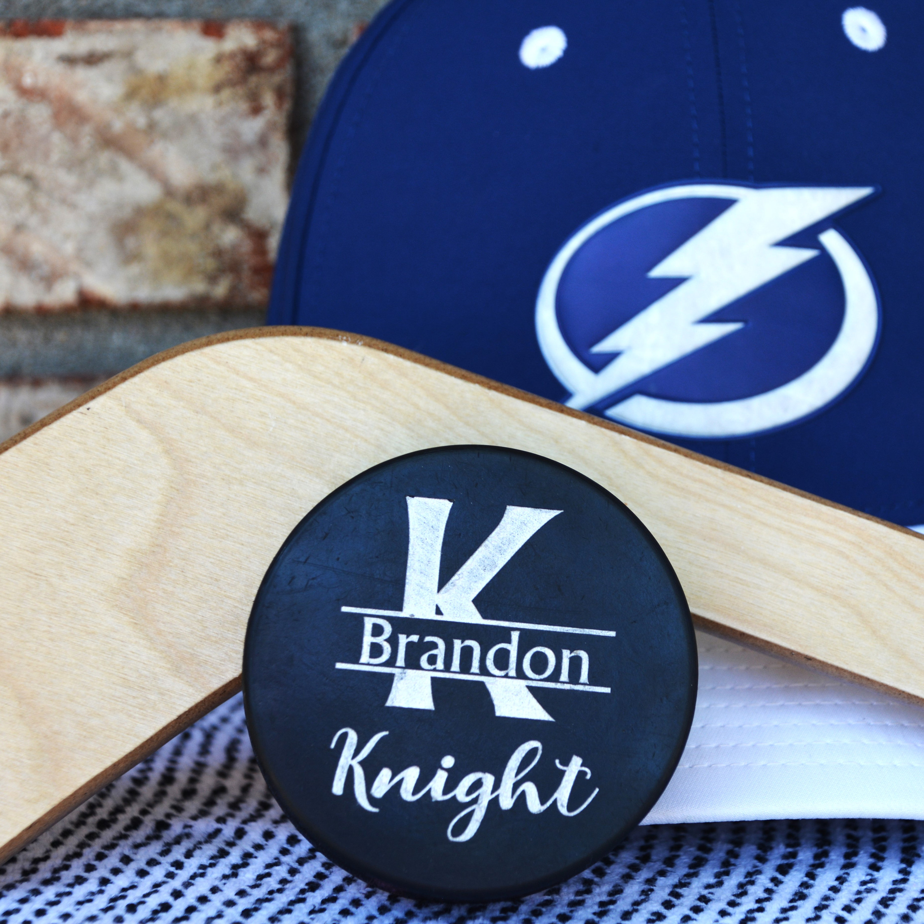 Personalized Hockey Puck Birth Announcement, Baby Boy Gift, Engraved ...