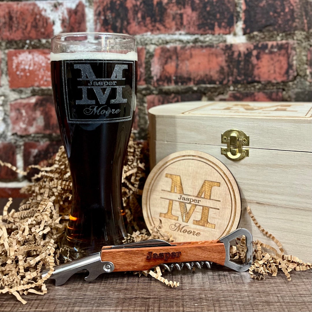 Beer Glass Gift for Boyfriend, Personalized Gift, Engraved Beer Mug ...