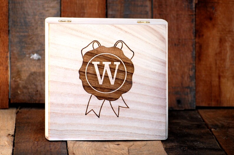 Personalized Wood Box Engraved Box Custom Wedding Card Box - Etsy