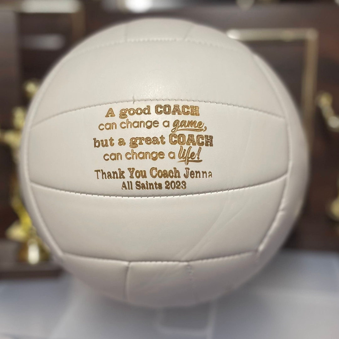 Personalized Volleyball, End of the Season Coach Gift, Team Keepsake ...