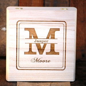 Personalized Wood Box, Engraved Box, Custom Wedding Card Box, Keepsake ...