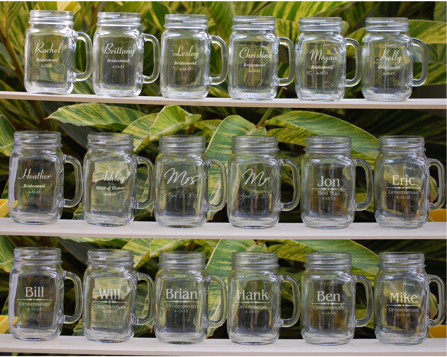 Personalized Glass Jars With Lids