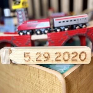 Ring Bearer Gift, Wood Train Whistle, Customer Engraved Whistle for ...