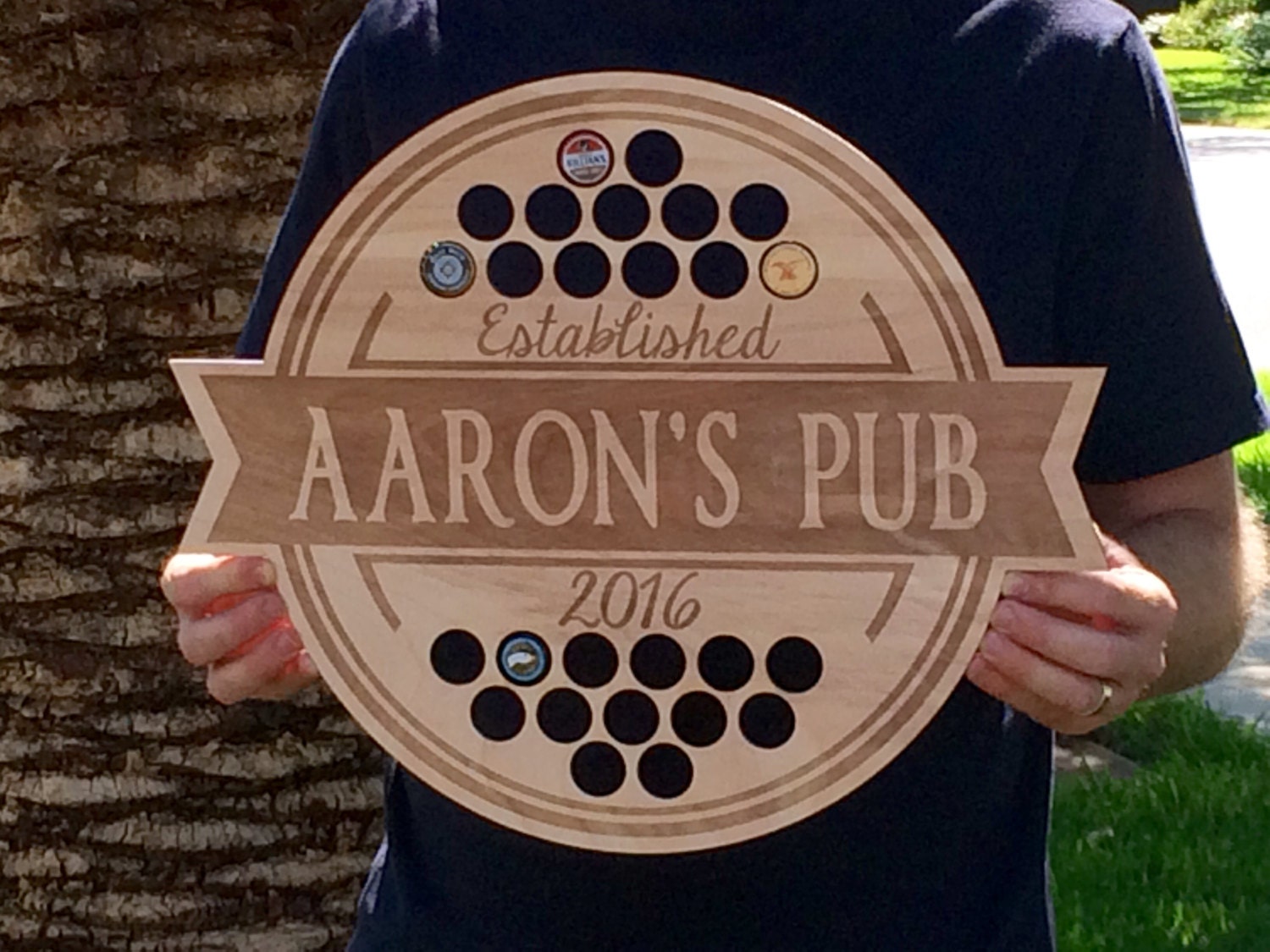 Groomsmen Gift Ideas, Beer Sign, Personalized Groomsman Gift, Beer Cap ...