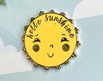 Sunshine Enamel Pin - Etsy