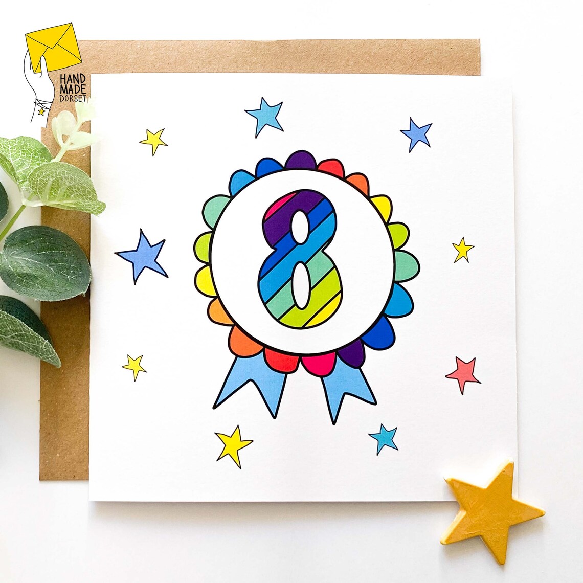 8th Birthday cardbirthday card with 8kids 8 card8 card for | Etsy