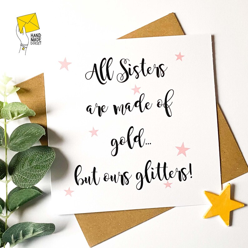 Sister Cardcard for Sisterbirthday Cardsister Christmas - Etsy UK