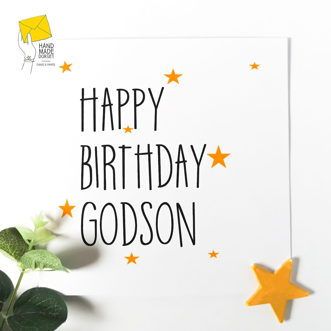 Card for Godsongodson Cardbirthday Card for Godson Happy - Etsy