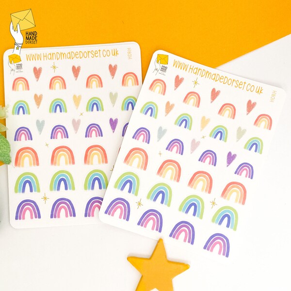 Rainbow Stickers - Etsy UK