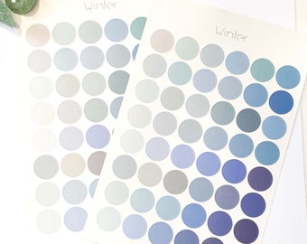 Blue Circle Sticker - Etsy