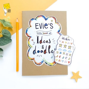 Personalised Sketch Book,custom Childrens Note Book,childrens Christmas ...