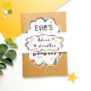 Personalised Sketch Book,custom Childrens Note Book,childrens Christmas ...