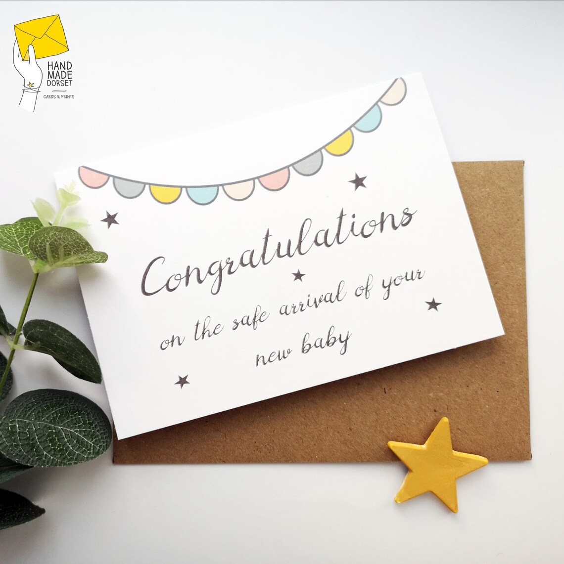 Baby cardgender neutral new baby cardcard for baby girlnew | Etsy