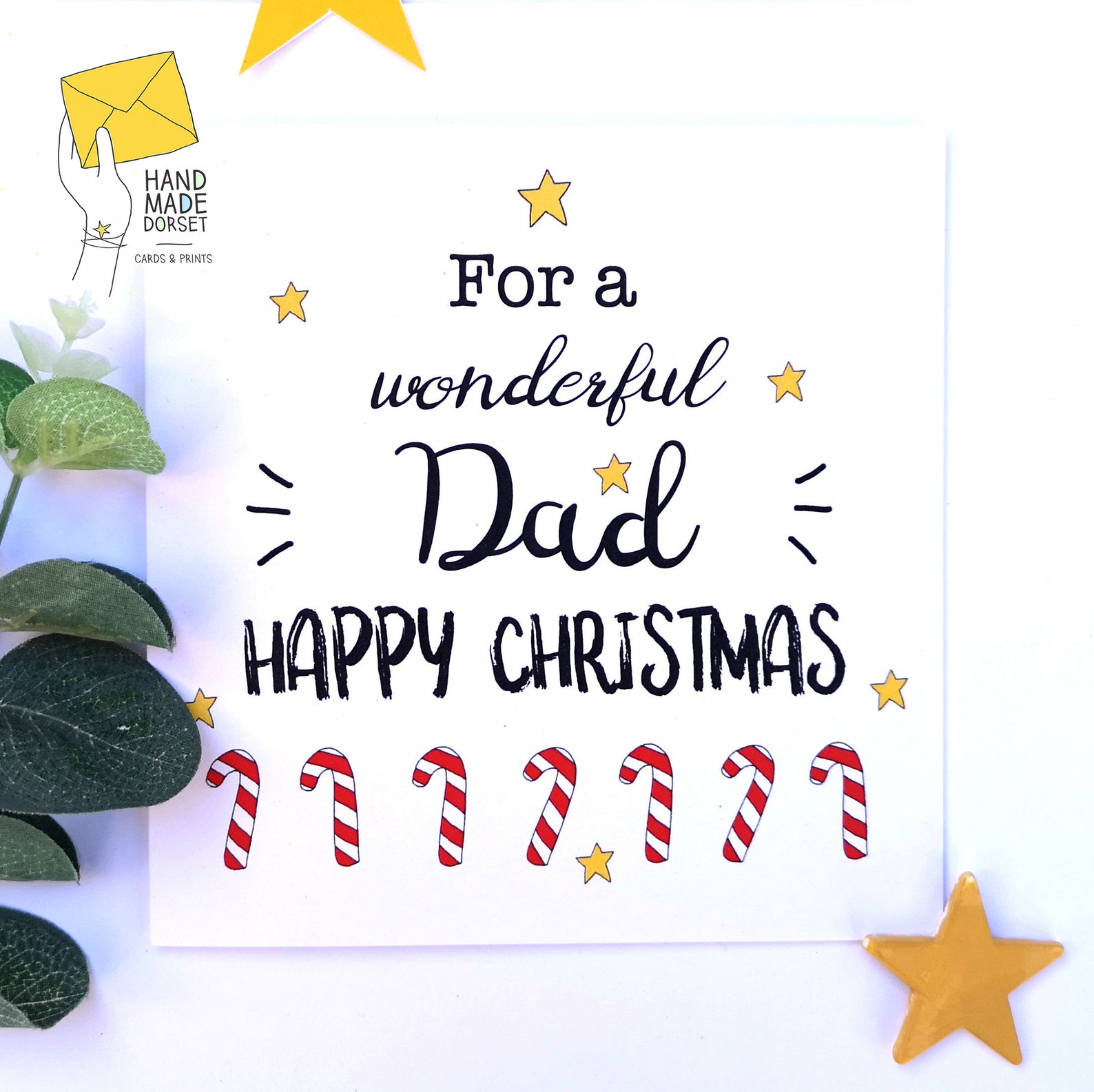 Daddy Christmas Cardchristmas Card for Daddyto My Wonderful - Etsy