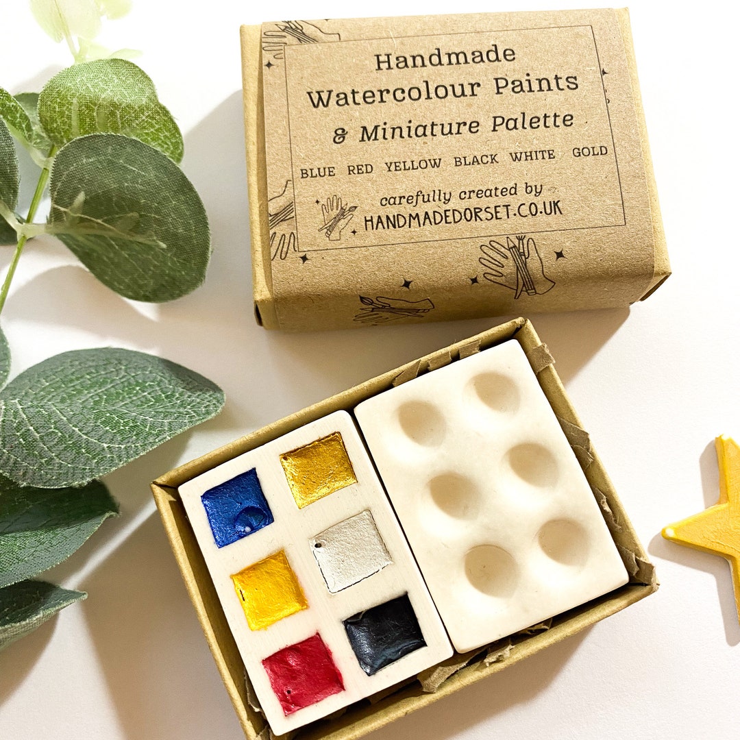 Miniature Paint & Palette Set,matchbox Paints,watercolour Painting Gift ...