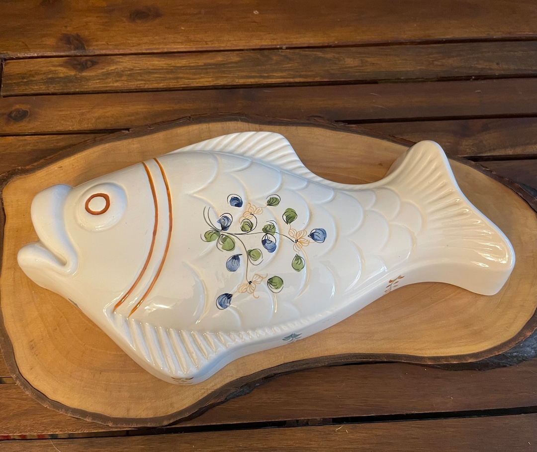 Vintage Ceramic Fish Wall Plaque Hand Painted Portugal Art Pottery - Etsy